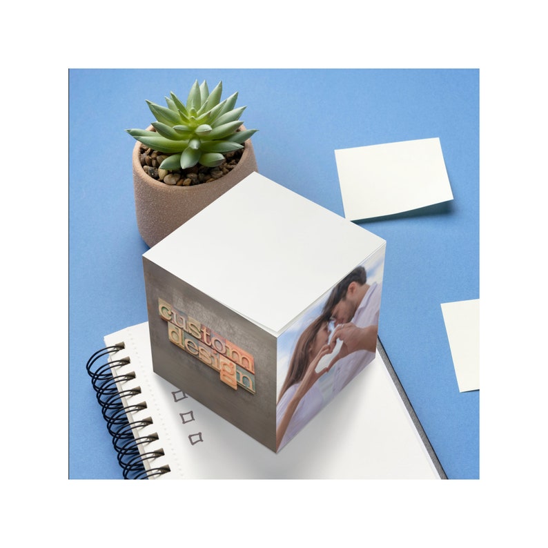 Personalized Photo Logo Custom Post-it Notes Cubes Valentines Day ...