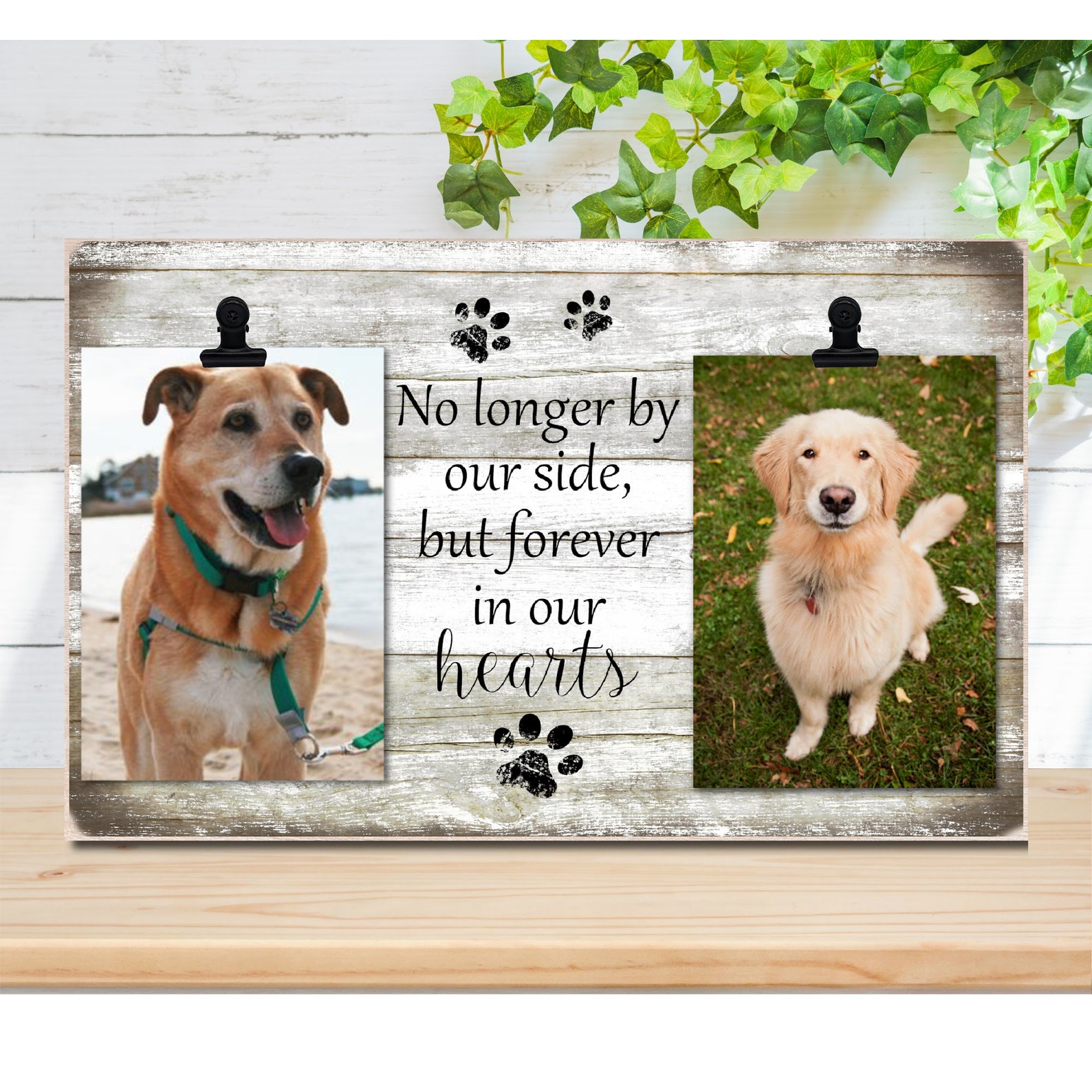 Wood Pet Photo Frame Pet Gift Dog Cat Memorial Pet - Etsy