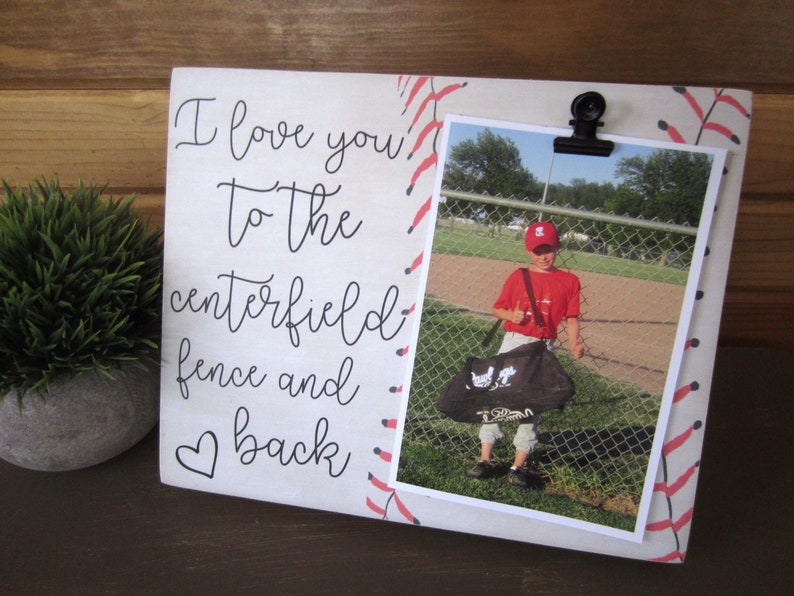 Wood Photo Frame Baseball Baseball Mom Baseball Picture - Etsy