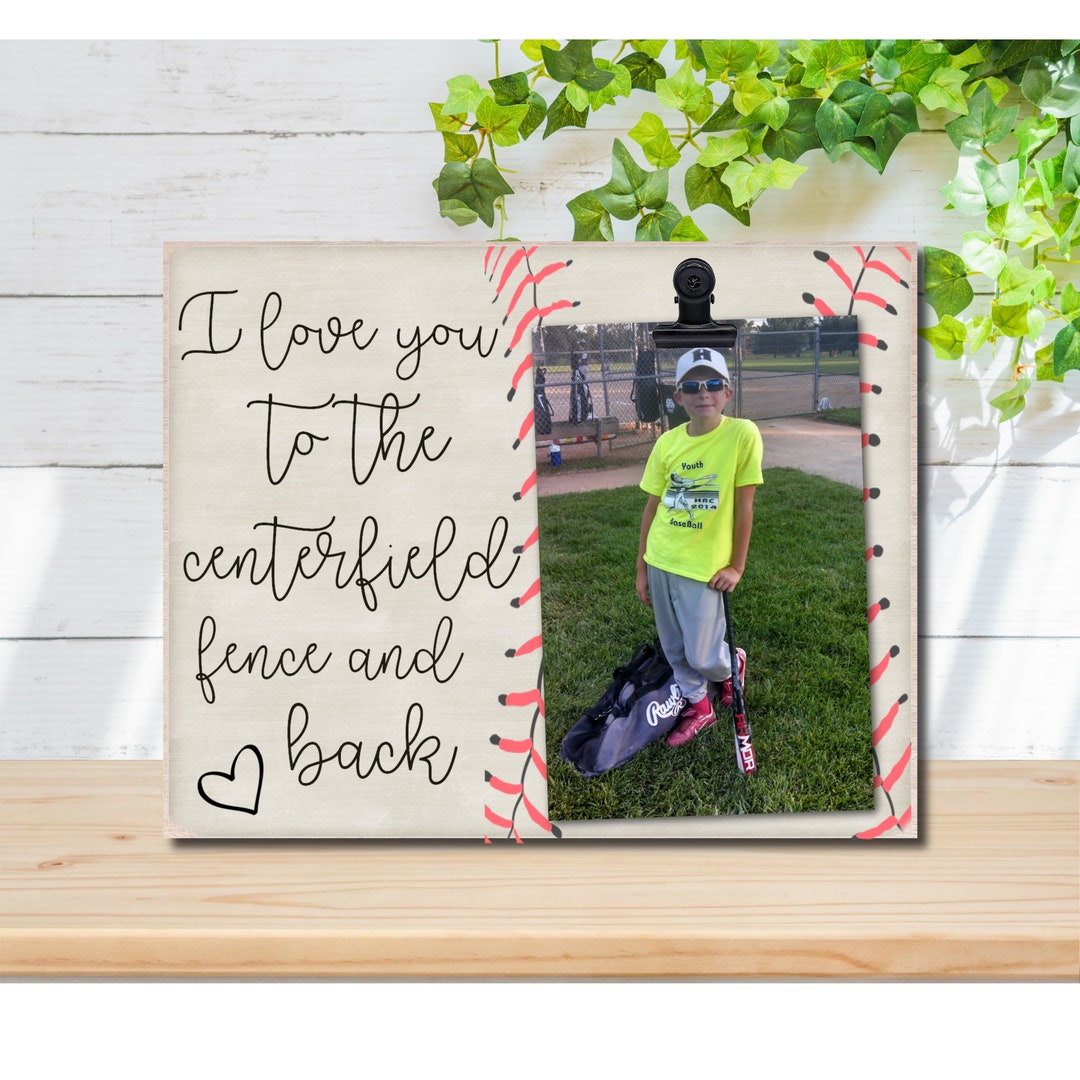 Wood Photo Frame Baseball Baseball Mom Baseball Picture 4 X 6 Photo ...