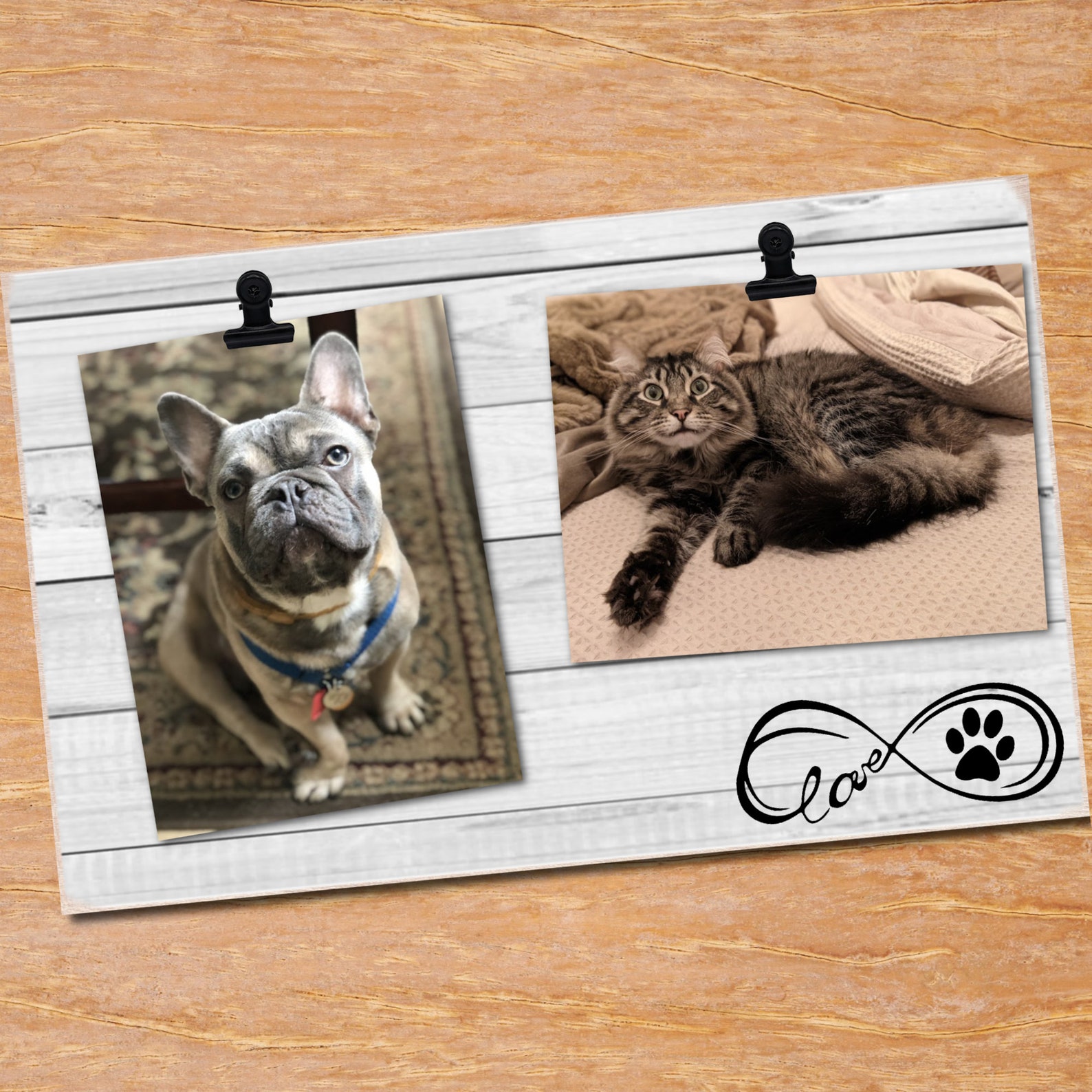 Wood Pet Frame Which Holds 4 X 6 Photo Pet Christmas Gift - Etsy