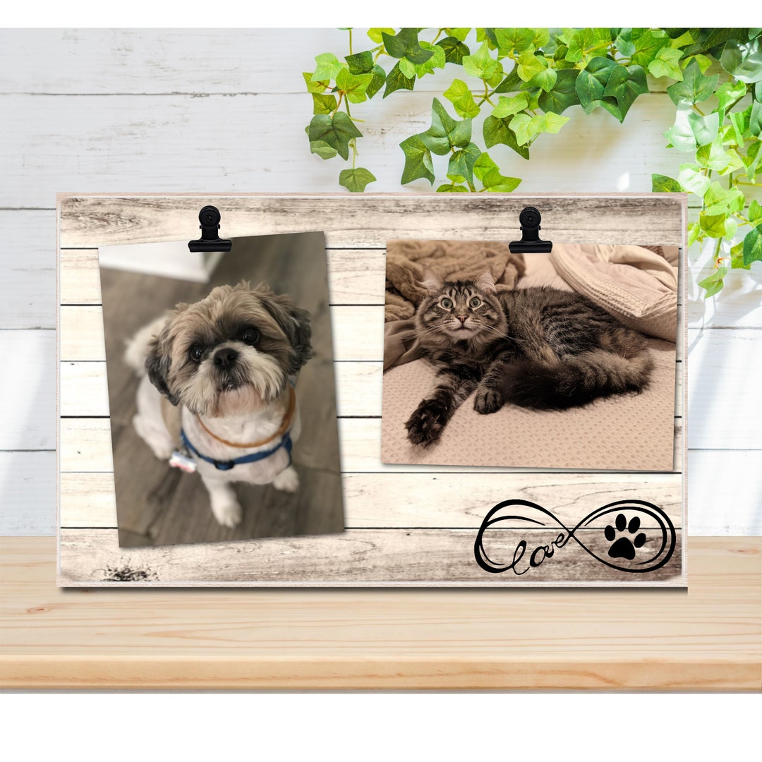Wood Pet Frame Which Holds 4 X 6 Photo, Pet Christmas Gift, Dog Lover ...