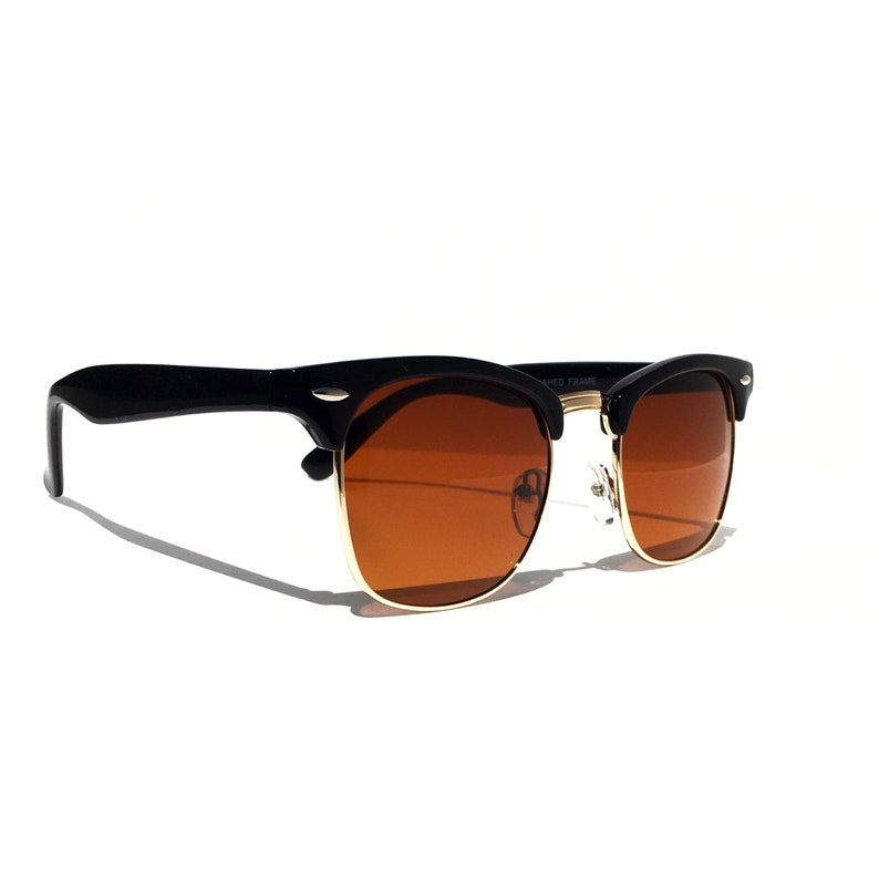 Amber Sunglasses Clubmaster Style 90s Retro Men's | Etsy