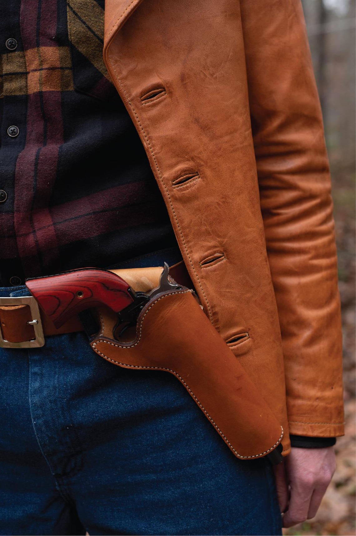 Cross Draw Holster Pattern for Colt Single Action Army Revolver (5.5 ...