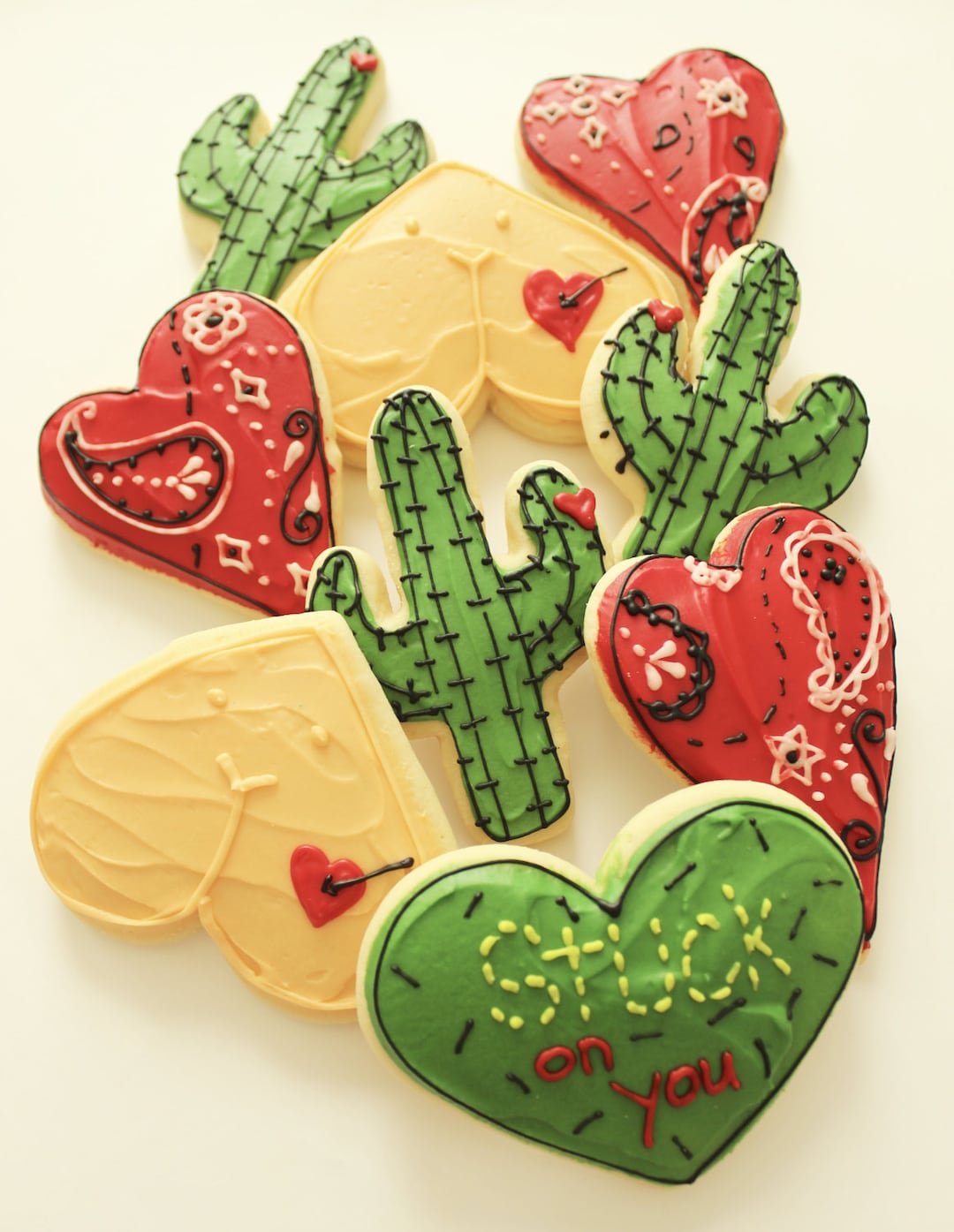 Cheeky Western Sugar Cookies With Buttercream Frosting Valentines Gift ...