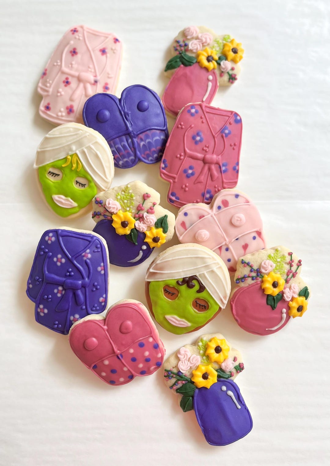 Spa Day Sugar Cookies | Buttercream Decorated Cookies | Self-care Gift ...
