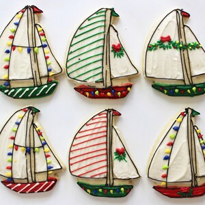 Boat Parade / Sail Boat Sugar Cookies With Buttercream Frosting - Etsy