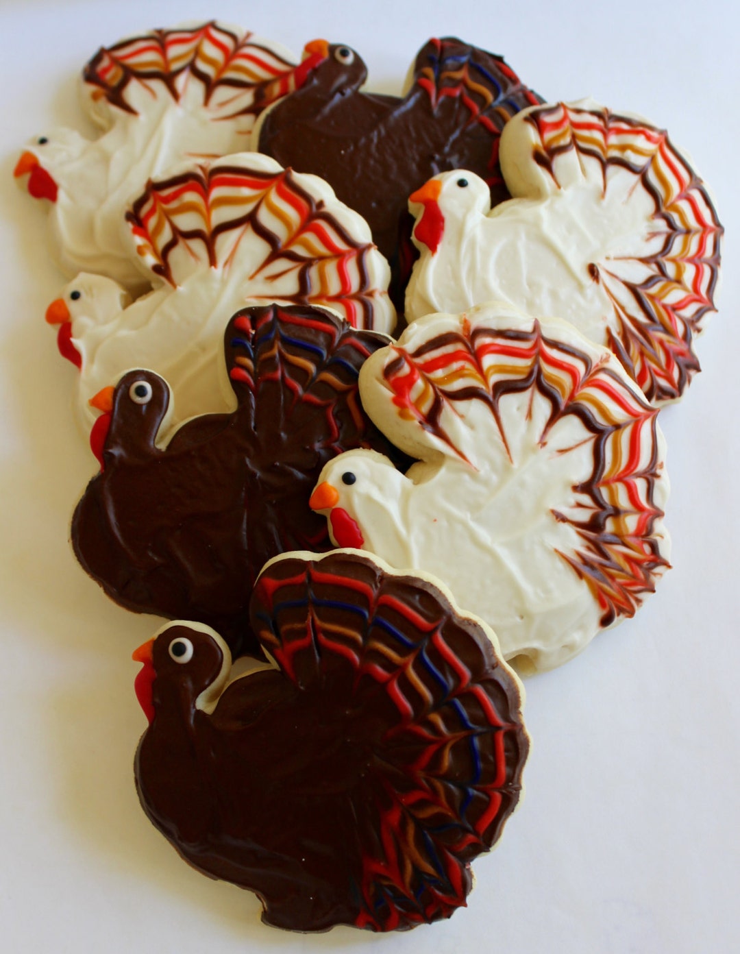 Turkey / Thanksgiving Sugar Cookies With Buttercream Frosting - Etsy