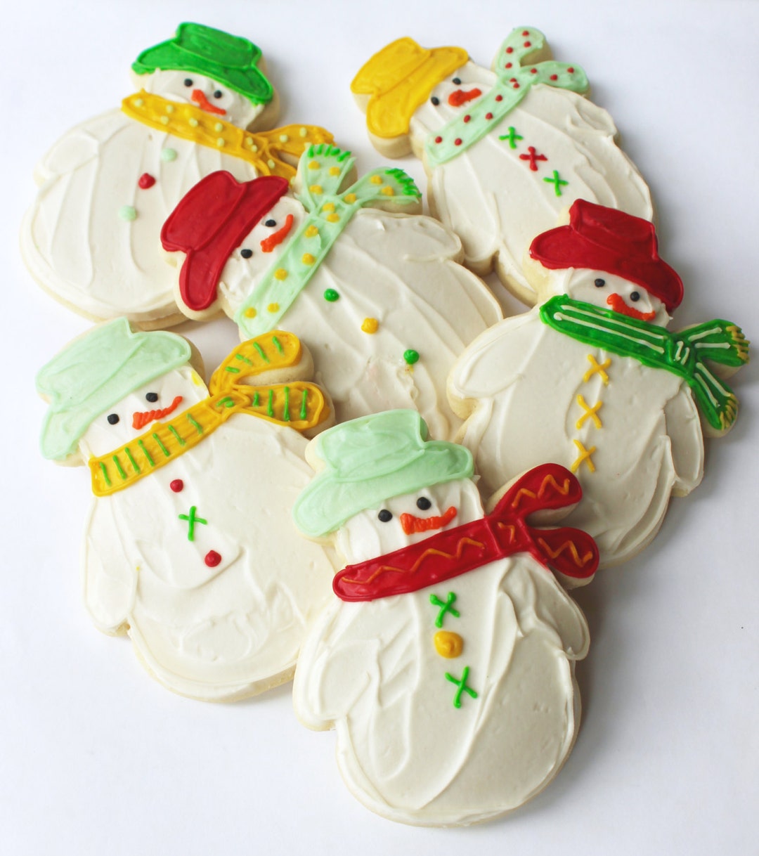 Snowman Sugar Cookies - Frosty the Snowman Inspired Cookies, Winter ...