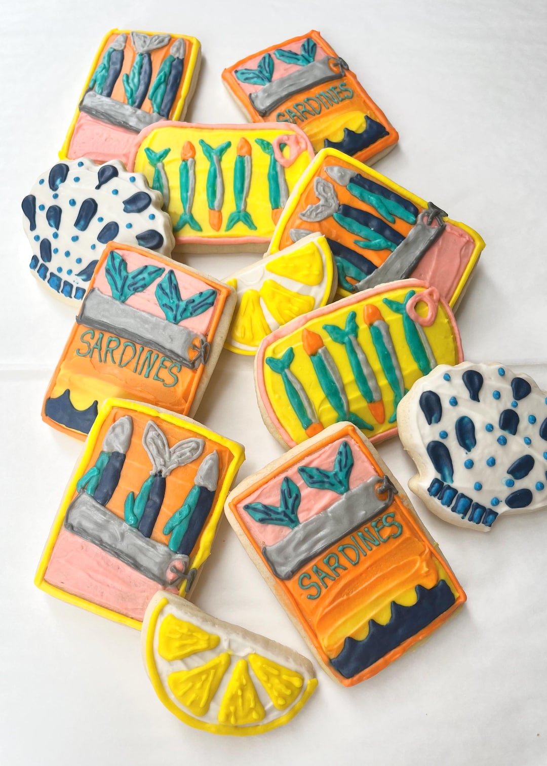 Tinned Fish Sugar Cookies With Buttercream – Sardine Can Cookie Set ...