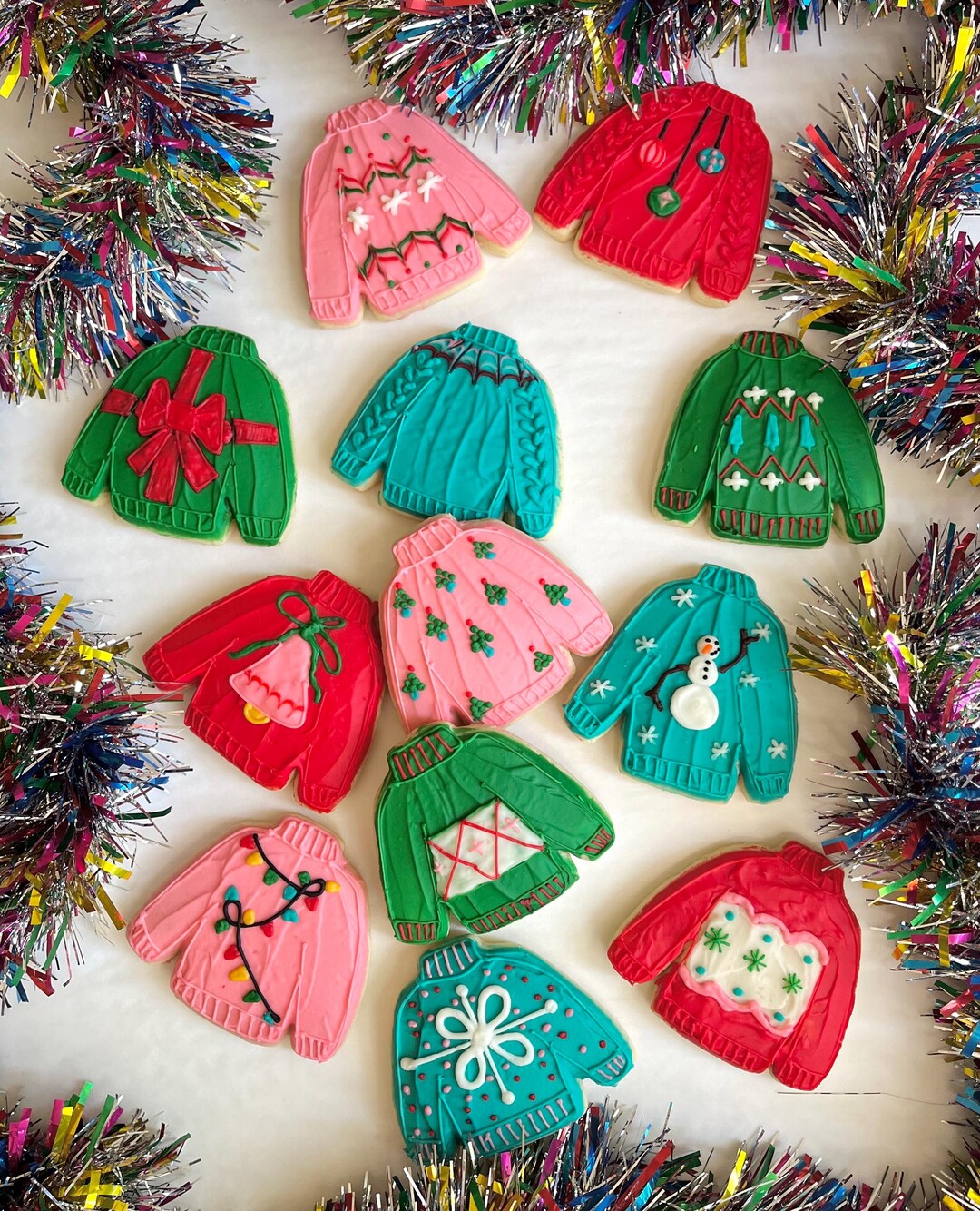 Ugly Christmas Sweater Cookies - Holiday Party Desserts - Cute ...