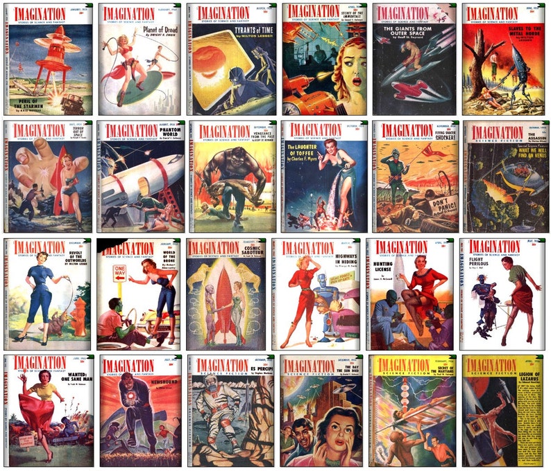 62 Vintage Pulp Magazines Stories of Science & Fantasy IMAGINATION .pdf ...