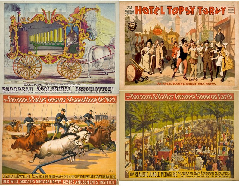2,000 Vintage VICTORIAN Theater, Circus, Performing Art Poster Images ...