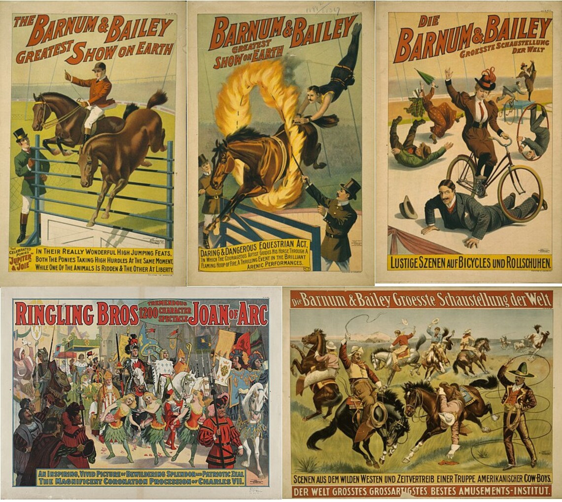 2,000 Vintage VICTORIAN Theater, Circus, Performing Art Poster Images ...
