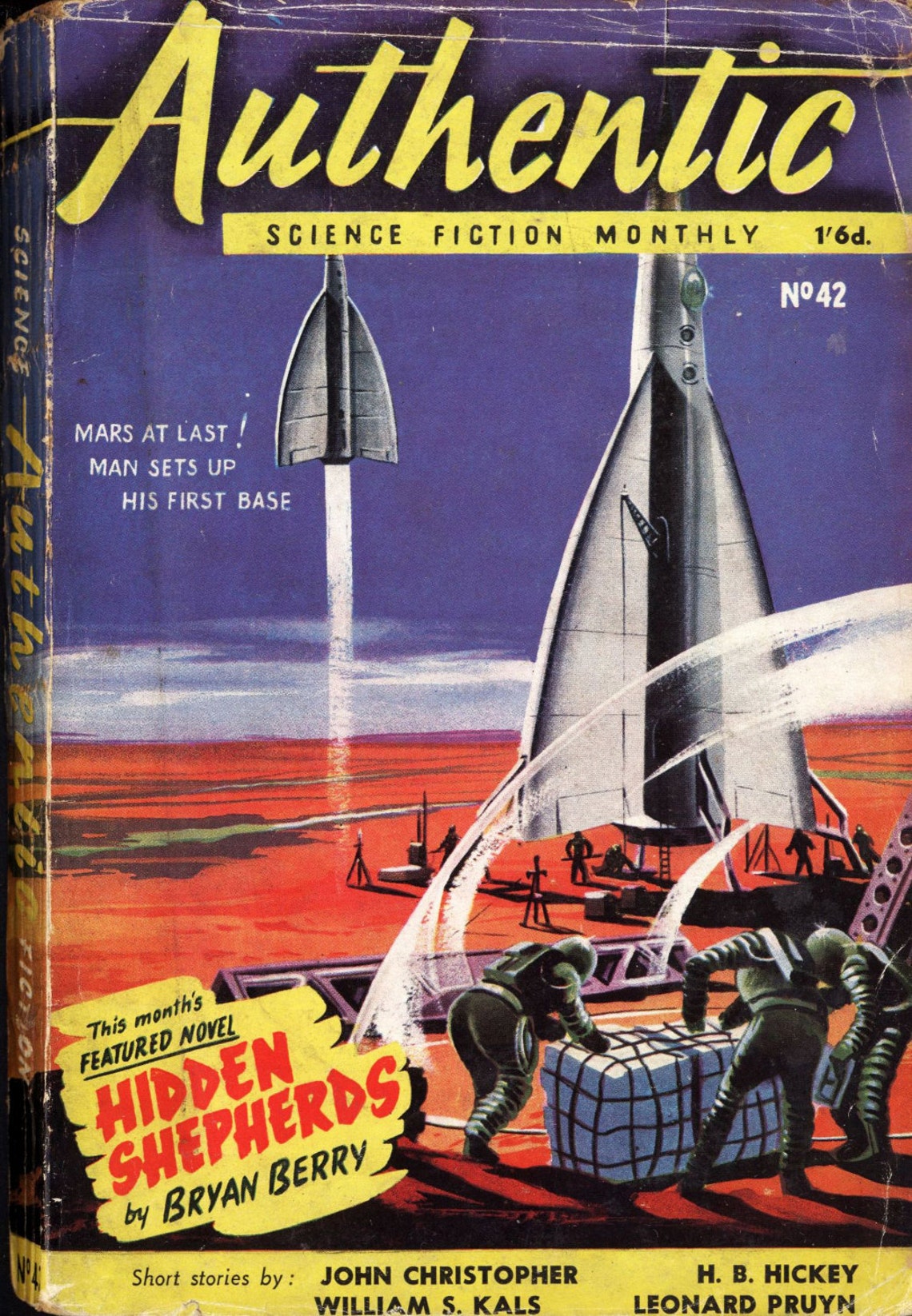 48 Vintage Pulp Magazine AUTHENTIC SCIENCE FICTION 1950's - Etsy