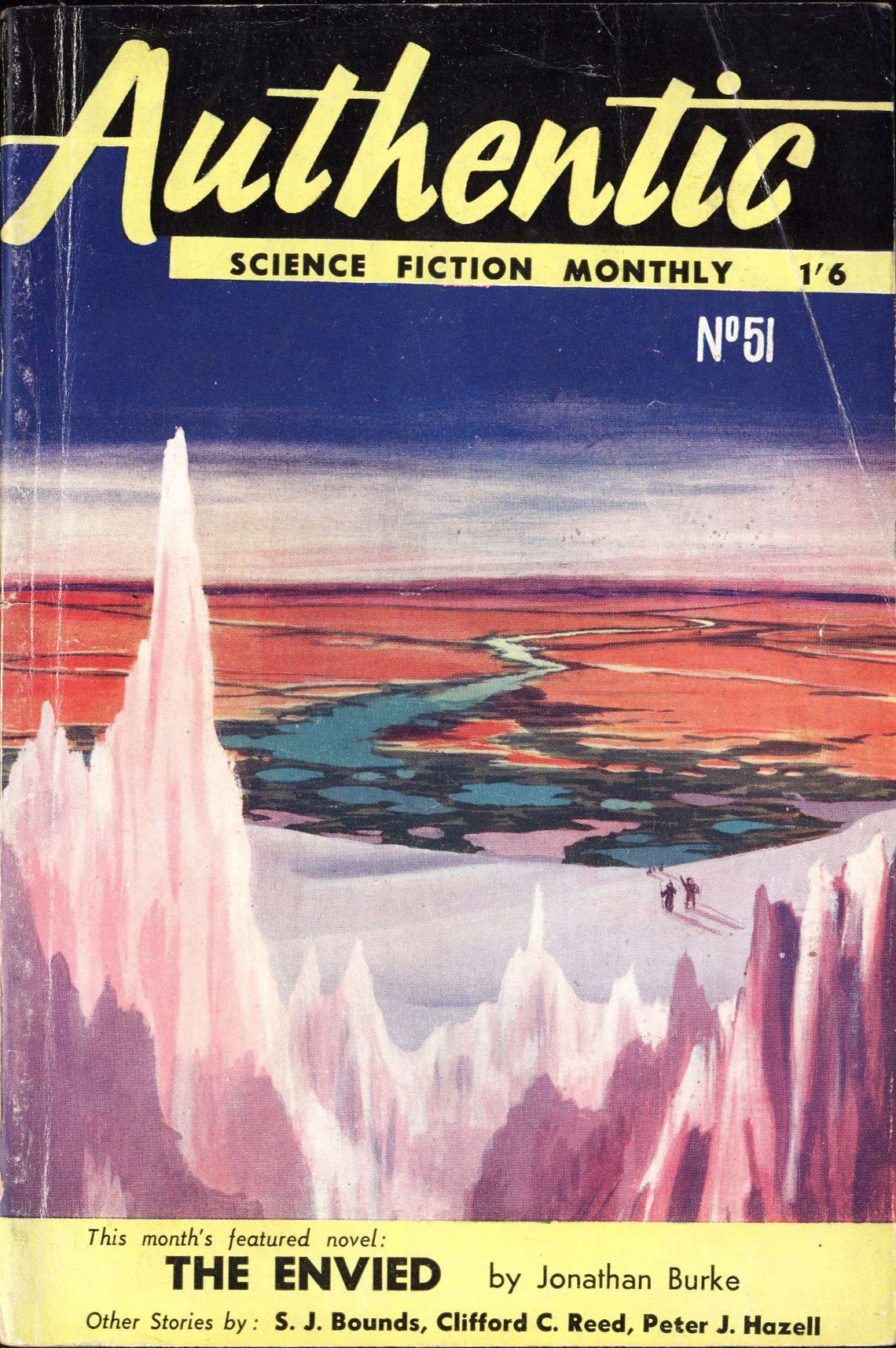 48 Vintage Pulp Magazine AUTHENTIC SCIENCE FICTION 1950's - Etsy
