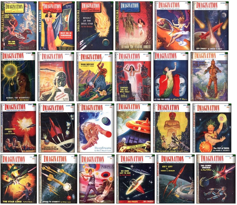 62 Vintage Pulp Magazines Stories of Science & Fantasy IMAGINATION .pdf ...