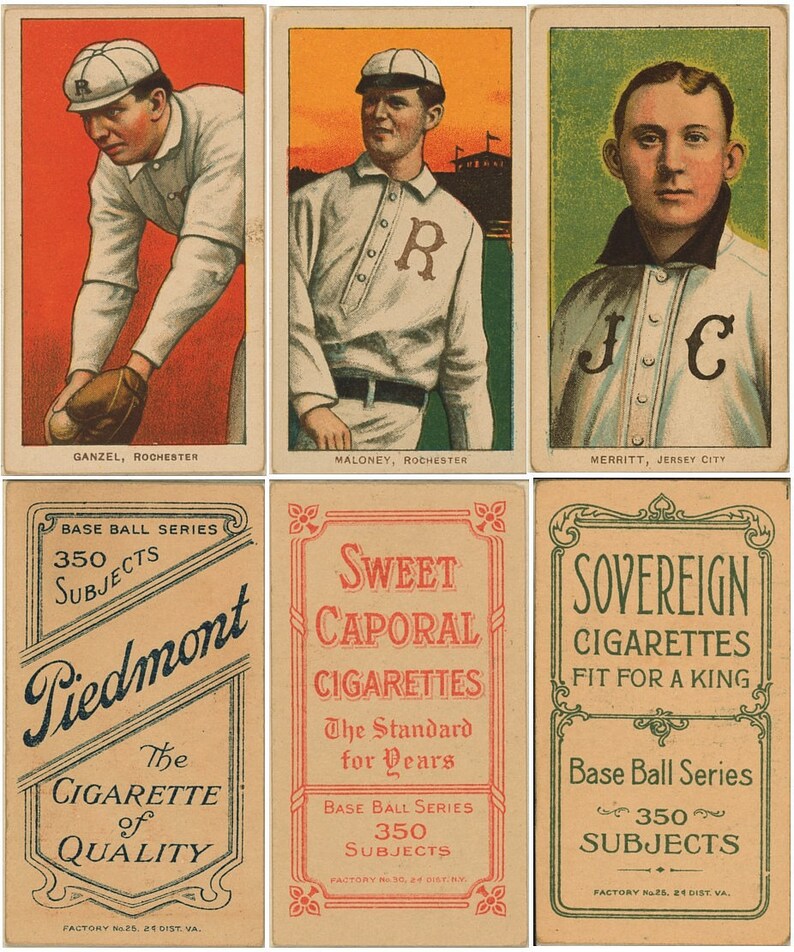 1119 RARE Vintage Baseball Trade Card Images 1880s-1910s - Etsy