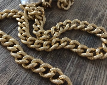 Gold link chain | Etsy