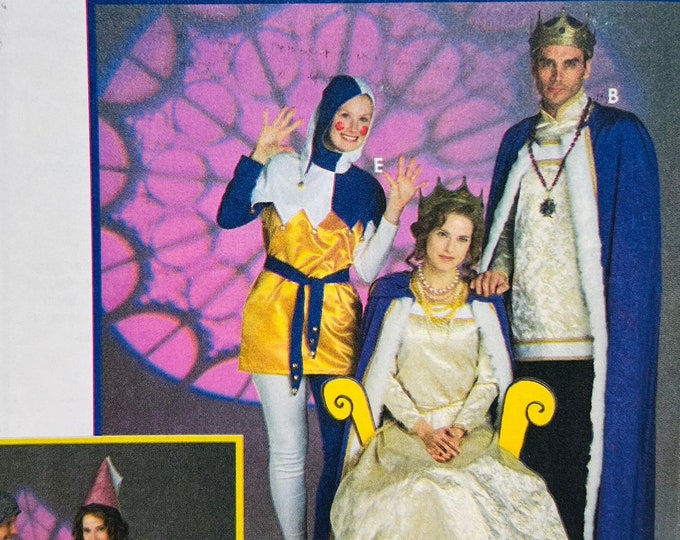 Simplicity 8286 | Medieval King Queen Princess Jester Costumes by ...