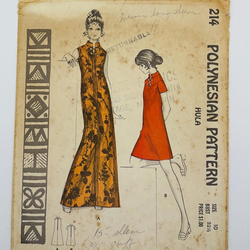 Polynesian Sewing Pattern - Etsy