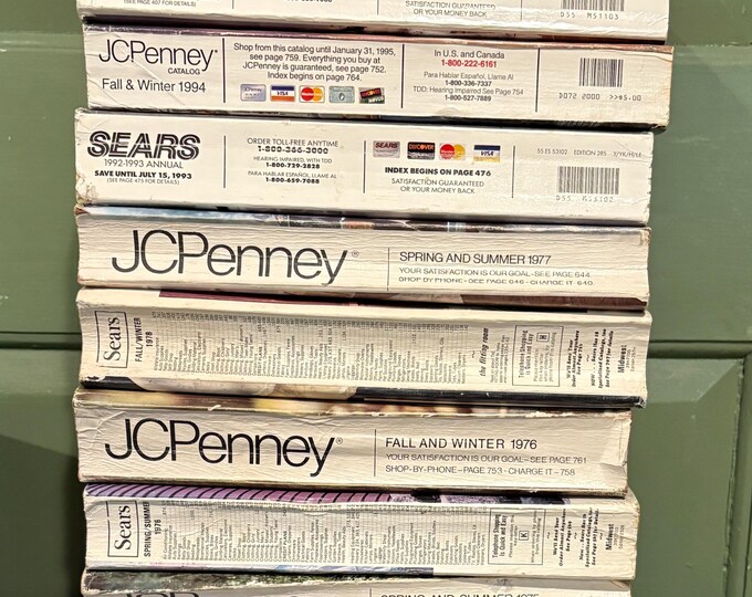 SEARS and Jcpenney Vintage Catalog Mid-1970's and Mid-1990's | Paper ...