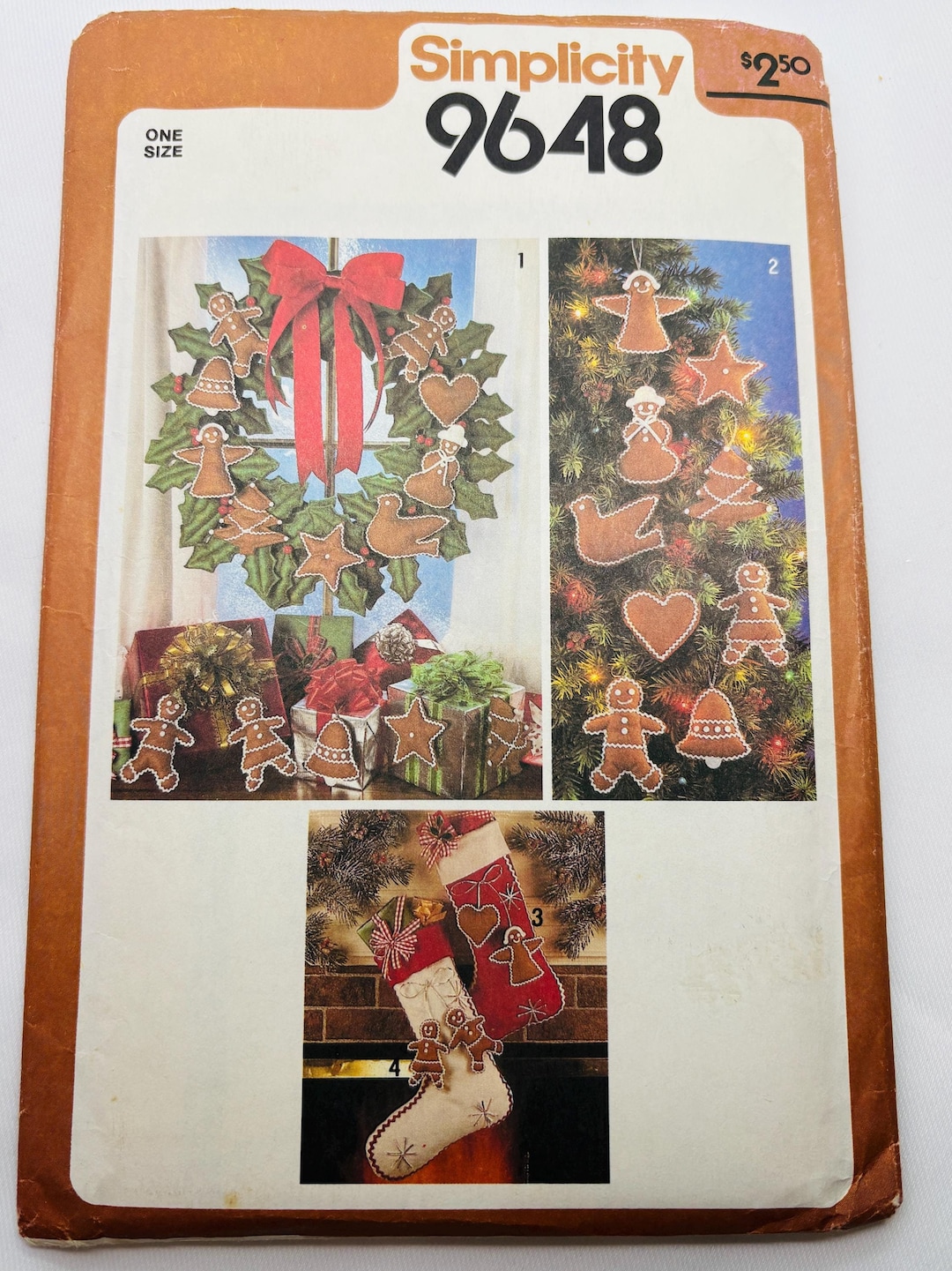 Simplicity 9648 VERY 80's Soft Sculpture Christmas Ornaments, Wreath ...