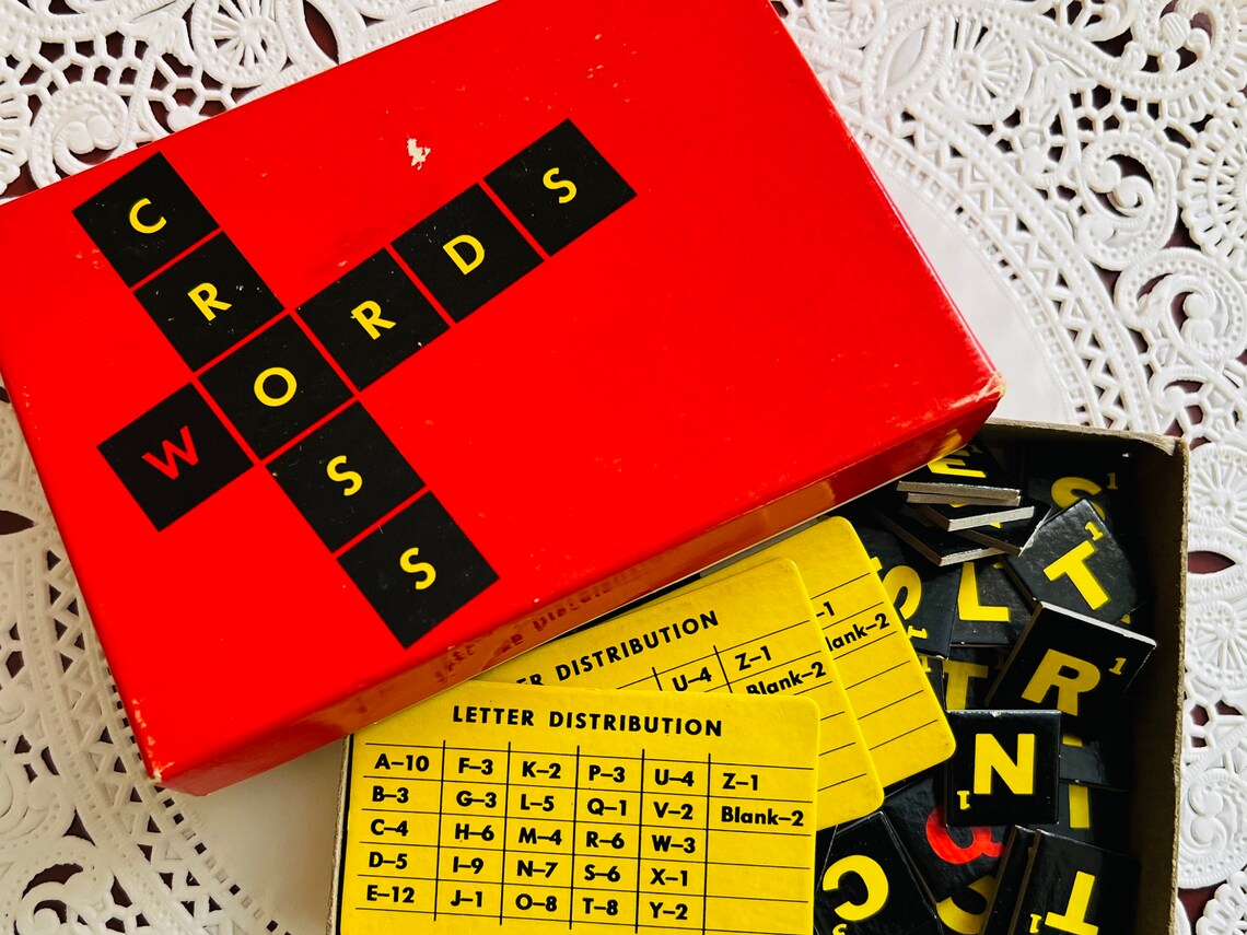 WORDS CROSS Fun Box of Letters for Junk Journals | Etsy