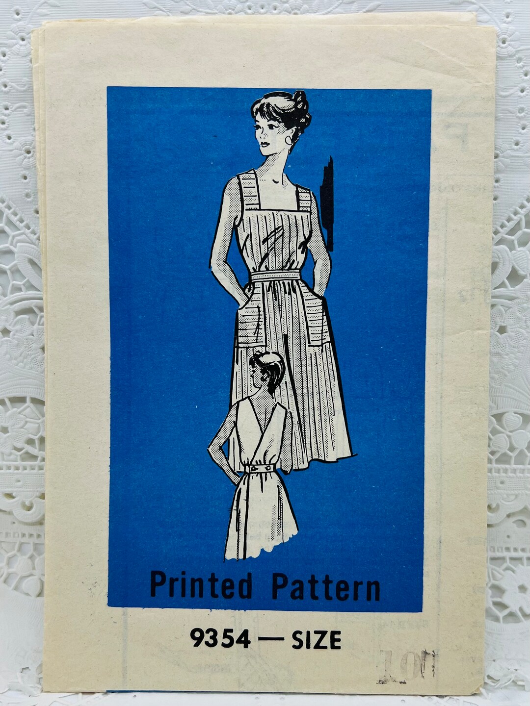 Marian Martin Pattern 9354 Misses Easy Wrap Sun Dress B32 1/2 W25 H34 1 ...