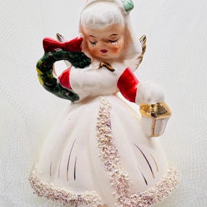 LEFTON ANGELS | Made in Japan | 2 Vintage Collectible Christmas Candle ...