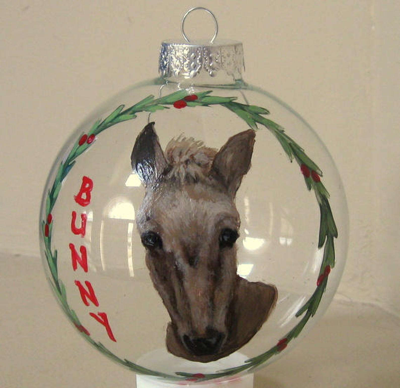 Custom Ornament, Donkey Painting, Farm Animal Portrait, Donkey Lover ...