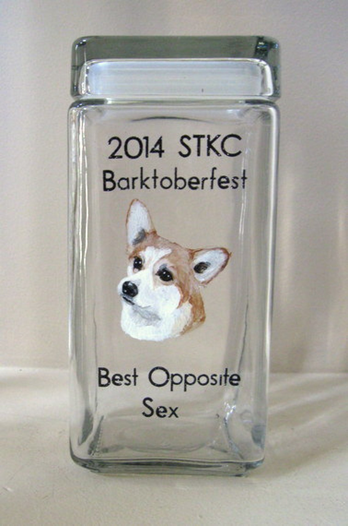 Welsh Corgi Dog Show Award Trophy Treat Jar Custom Pet - Etsy