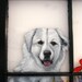 Custom Dog Window, Pet Portraits, Dog Painting, Recycled Art, Wall ...