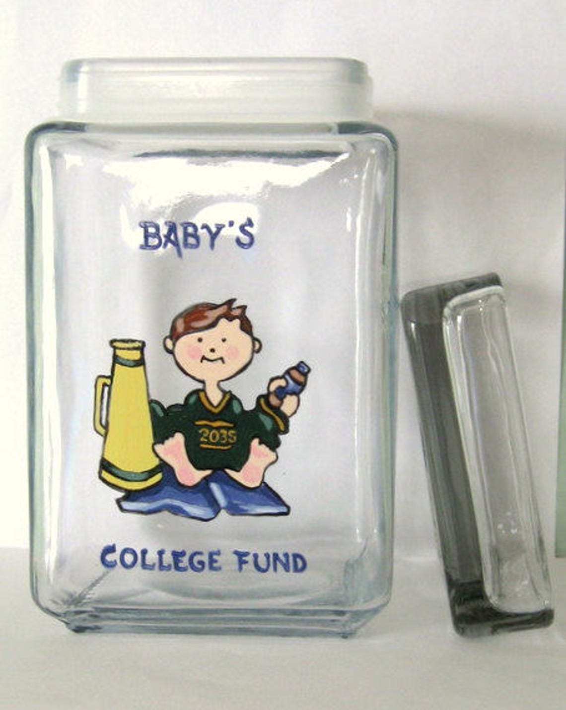 Baby Bank New Baby Shower Gift College Fund Bank Hand - Etsy