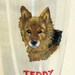 Dog Beer Glass, Pilsner, Custom Pet Portrait, Dog Painting, Bar Decor ...