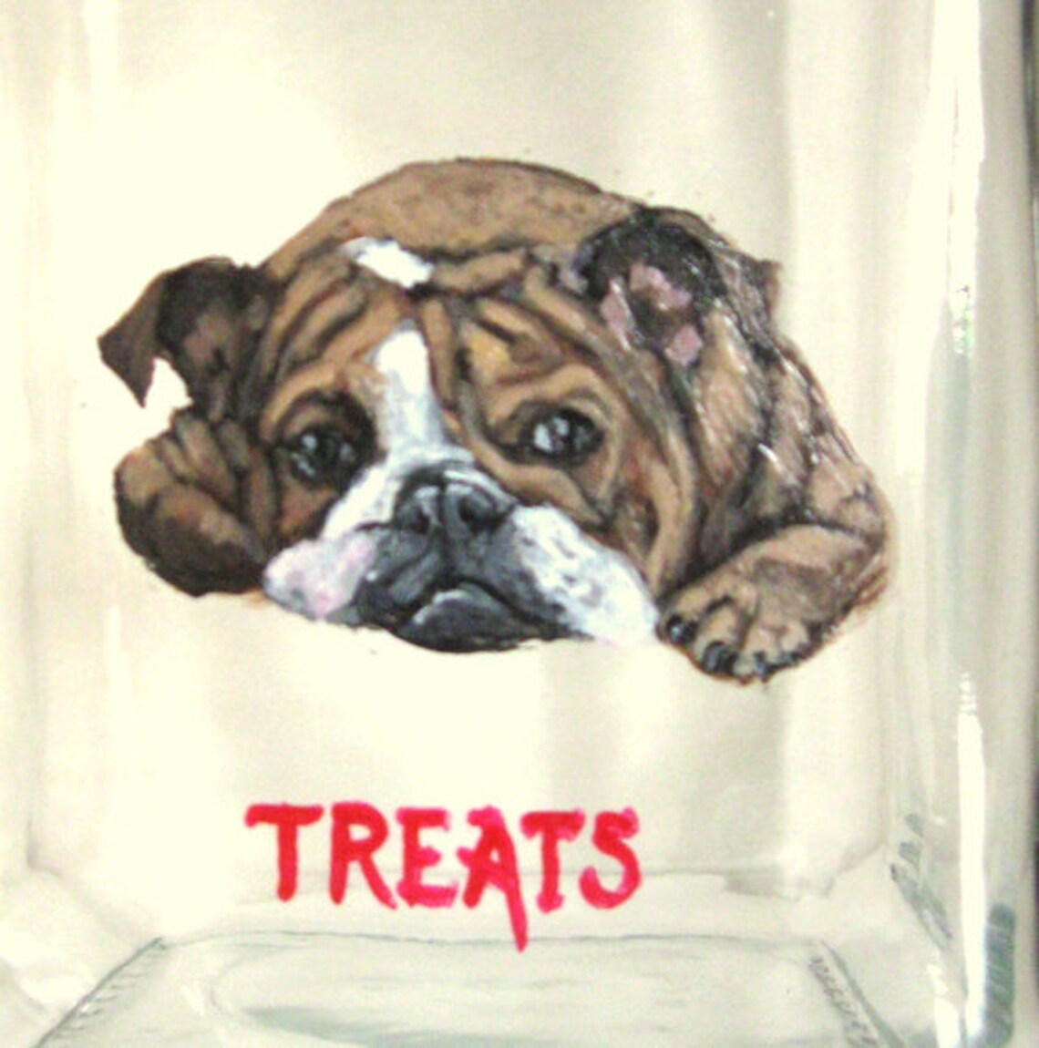 Boxer Puppy Dog Treat Jar Custom Canister Pet Storage Dog | Etsy