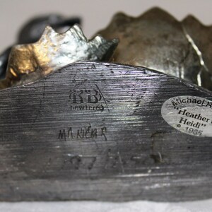 Vintage Pewter Sculpture by Michael Richter "heather and Hiedi". Pewter ...