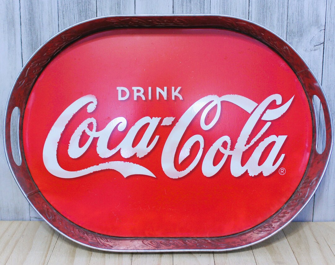 Coca-cola Serving Tray With Handles Cut Out - Etsy