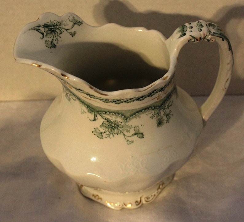 Antique Royal Bassett Porcelain Pitcher Made In Windermere Etsy