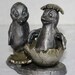 Vintage Pewter Sculpture by Michael Richter heather and Hiedi. Pewter ...