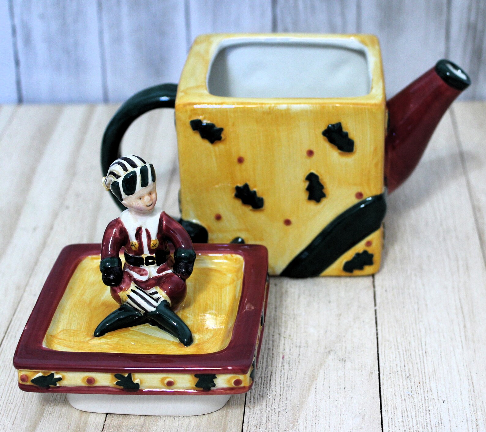Debbie Mumm Elgin the Elf Christmas Teapot Made by Sakura - Etsy