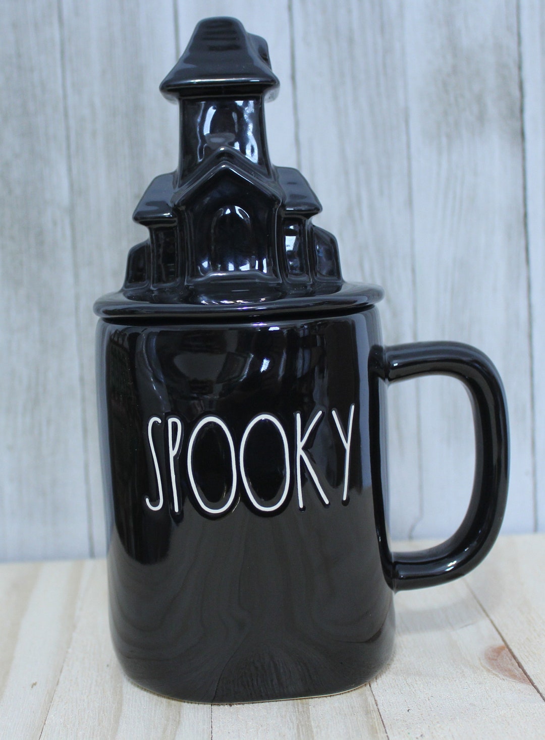 Rae Dunn Ceramic Halloween Covered Mug "spooky" - Etsy