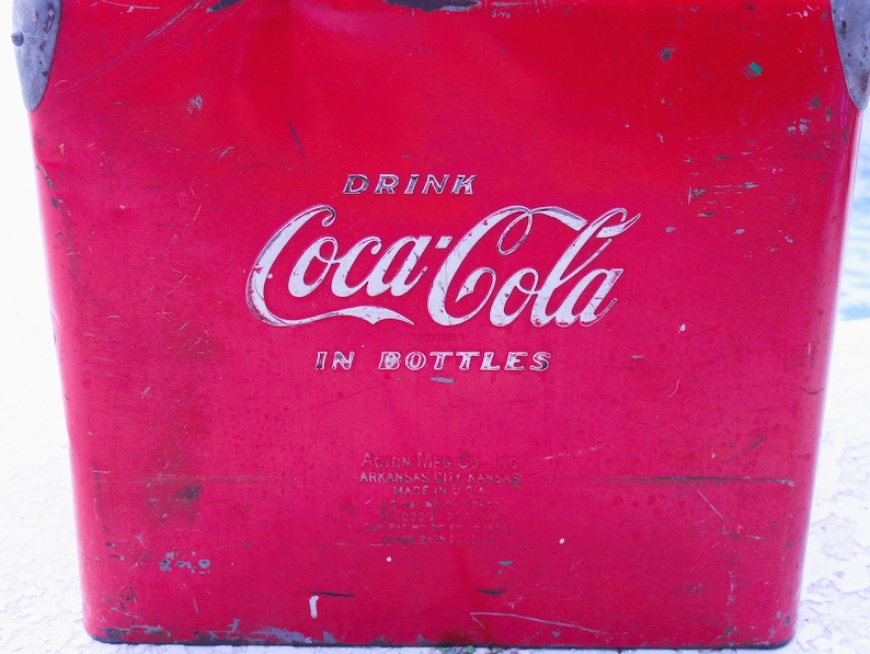 Antique Coca-cola Cooler With Water Drip - Etsy