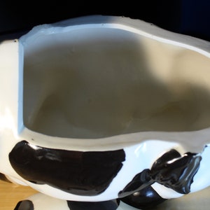 Sweet Black and White Spotted Cow Cookie Jar - Etsy