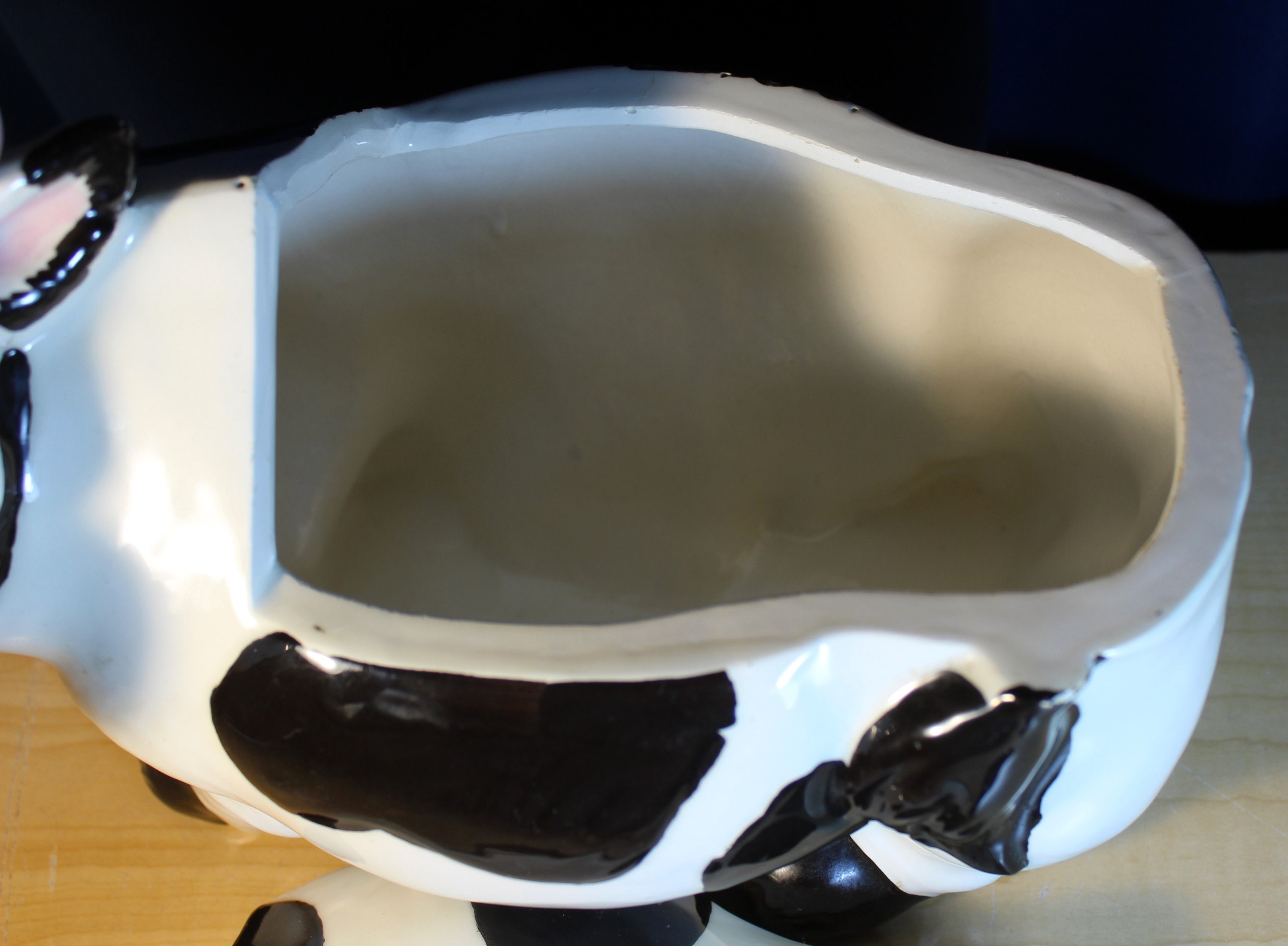 Sweet Black and White Spotted Cow Cookie Jar - Etsy