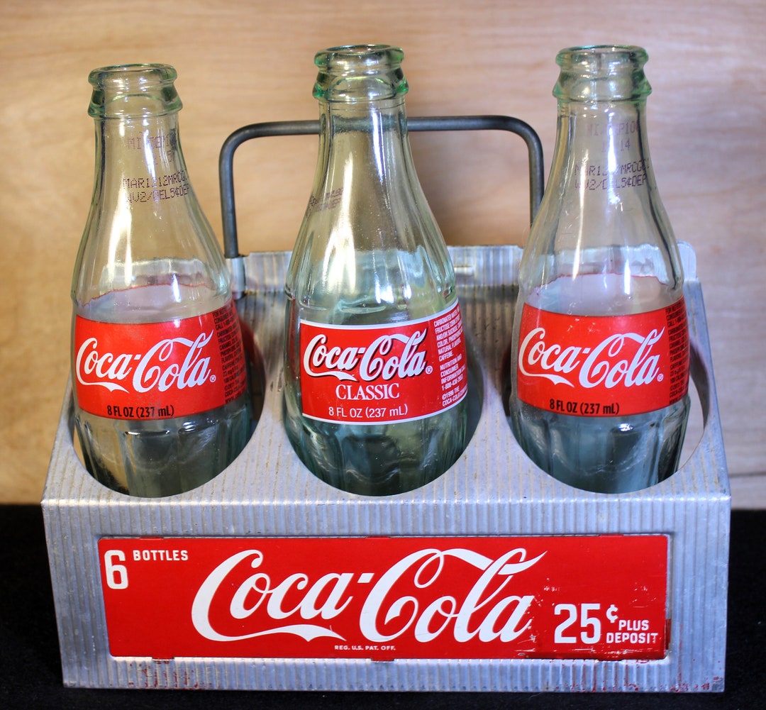 Coca-cola Metal Bottle Carrier - Etsy