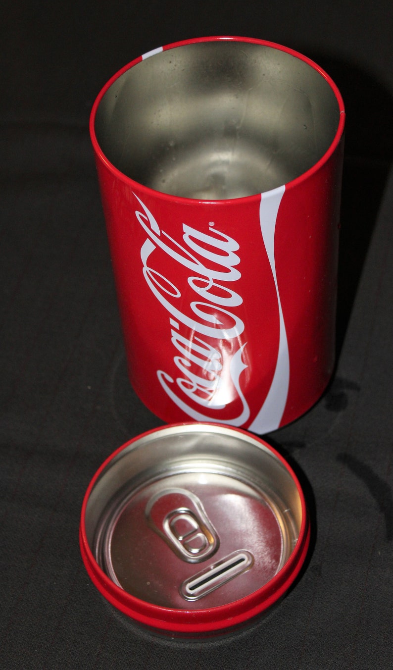 Large Coca Cola Tin Bank Replica of Original Coke Can | Etsy