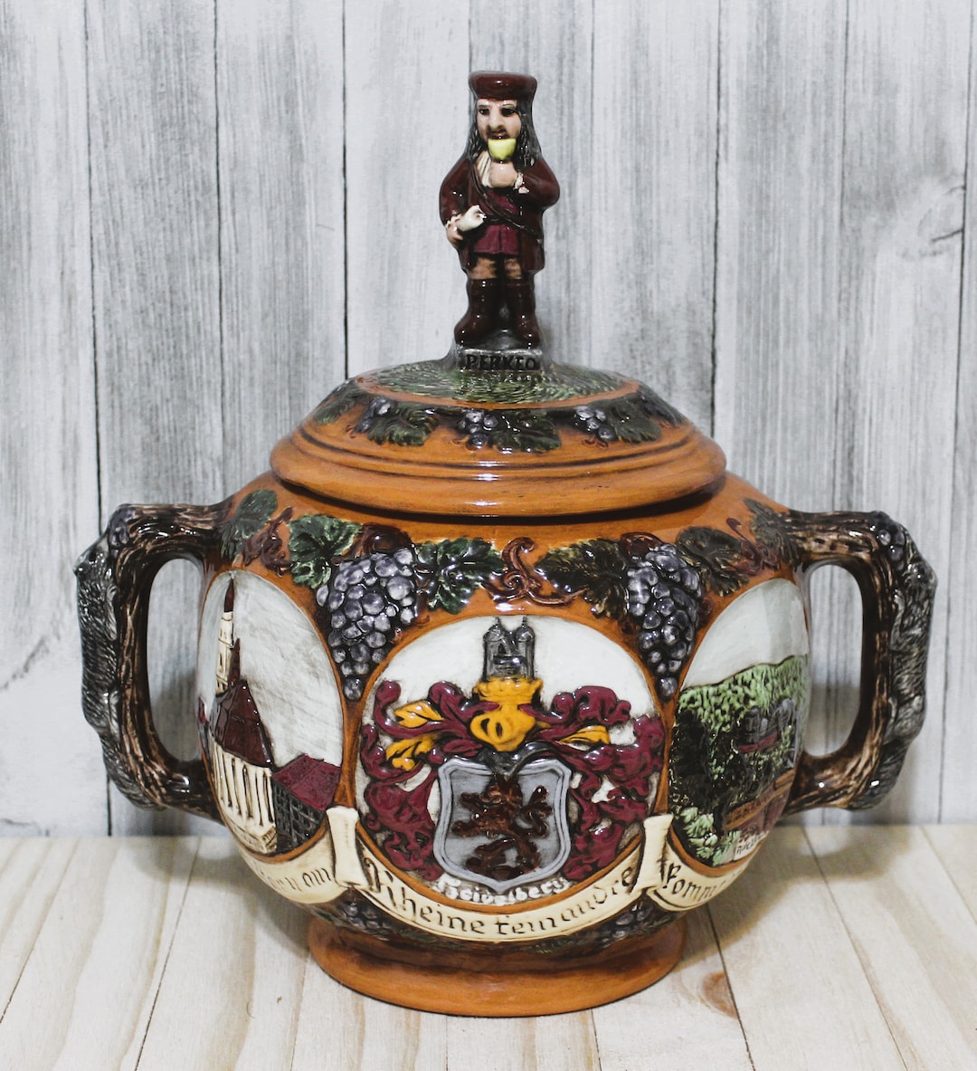 Vintage German Cookie Jar: Double Handled Stein Design - Etsy