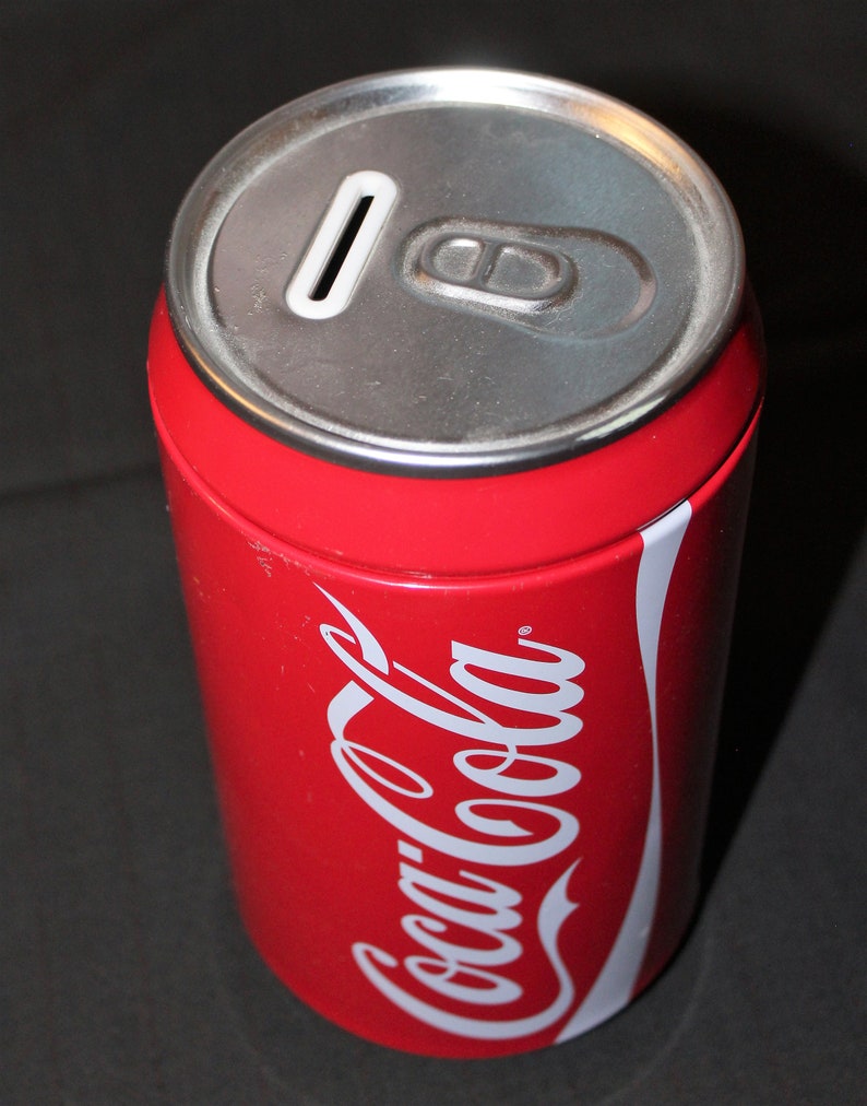 Large Coca Cola Tin Bank Replica of Original Coke Can | Etsy