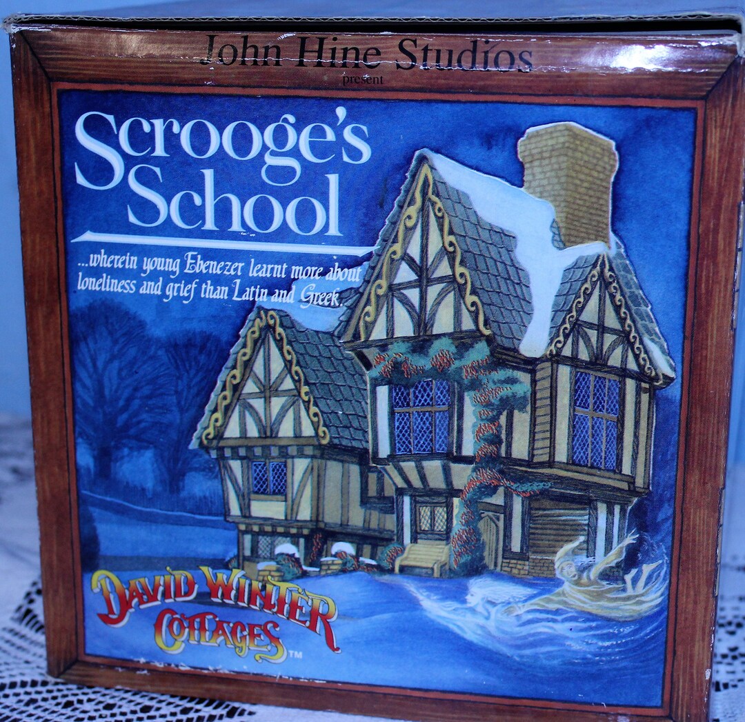 Vintage David Winter's "scrooge School" Large Piece - Etsy